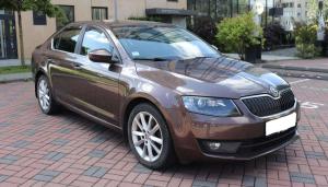 Brown Skoda Octavia 2013 in Vilnius, with an engine capacity of 1.97 L and mileage of 146 thousand km for 6800 €, photo 3 on AUTOMOTO.COM.LV