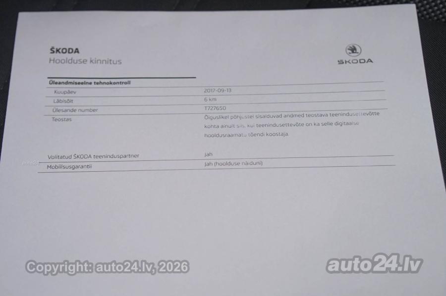 Brown Skoda Octavia 2017 in Tallinn, with an engine capacity of 1.40 L and mileage of 105 thousand km for 8990 €, photo 17 on AUTOMOTO.COM.LV
