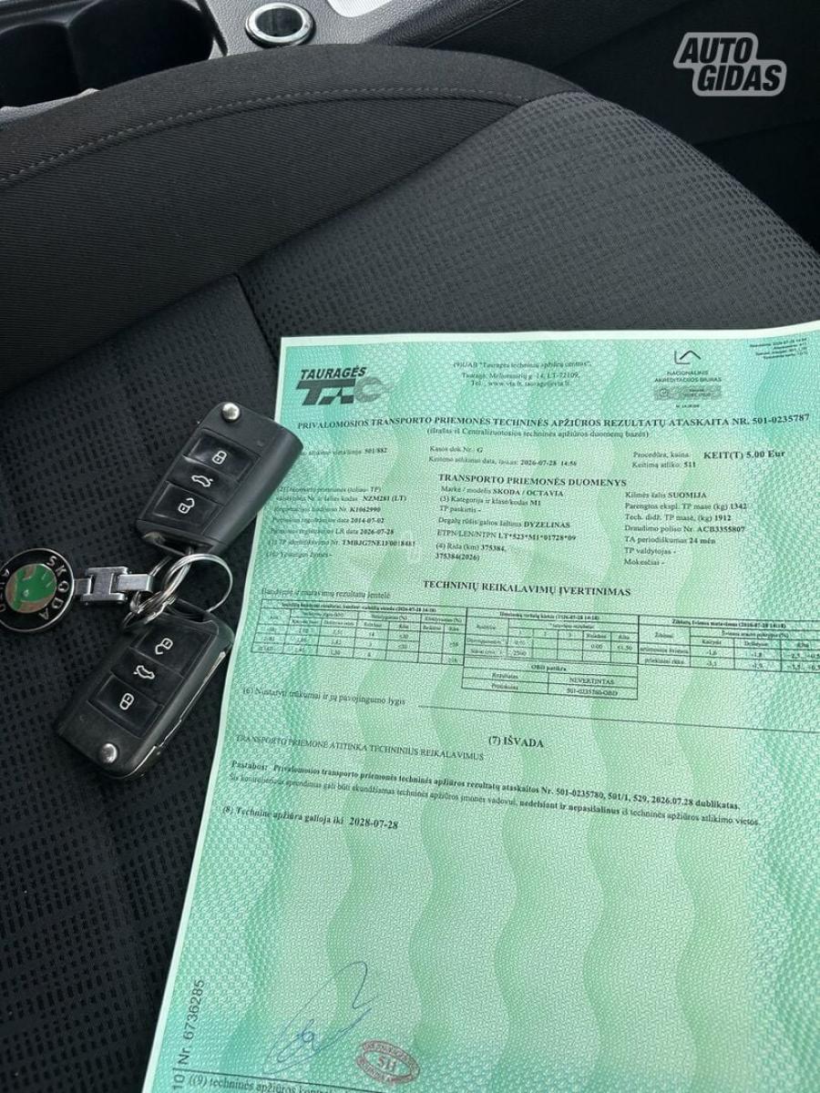 Brūns Skoda Octavia 2015 Kauņa, ar dzinēja tilpumu 1.60 L un nobraukumu 376 tūkst. km par 7500 €, foto 22 vietnē AUTOMOTO.COM.LV