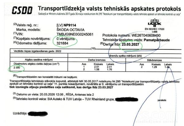 Коричневый Шкода Октавия 2016 в Рига, объемом двигателя 1.60 л и пробегом 322 тыс. км за 6000 €, фото 9 на AUTOMOTO.COM.LV