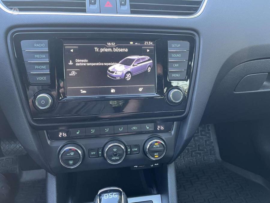 Brūns Skoda Octavia 2016 Viļņa, ar dzinēja tilpumu 1.40 L un nobraukumu 226 tūkst. km par 7600 €, foto 14 vietnē AUTOMOTO.COM.LV
