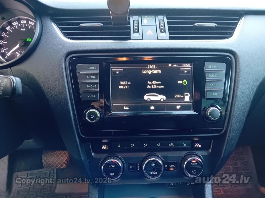 Brown Skoda Octavia 2017 in Tallinn, with an engine capacity of 1.40 L and mileage of 113 thousand km for 9999 €, photo 10 on AUTOMOTO.COM.LV