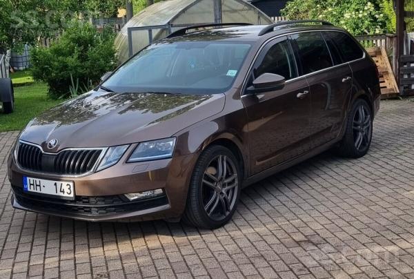 Brown Skoda Octavia 2019 in Riga, with an engine capacity of 2.00 L and mileage of 141 thousand km for 10800 €, photo 2 on AUTOMOTO.COM.LV