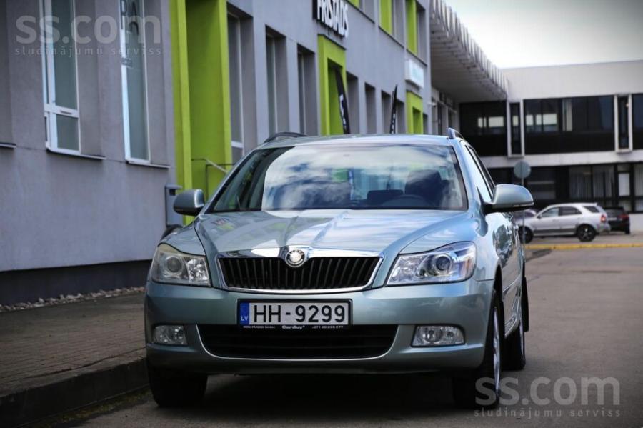 Green Skoda Octavia 2009 in Riga, with an engine capacity of 1.90 L and mileage of 173 thousand km for 2495 €, photo 1 on AUTOMOTO.COM.LV