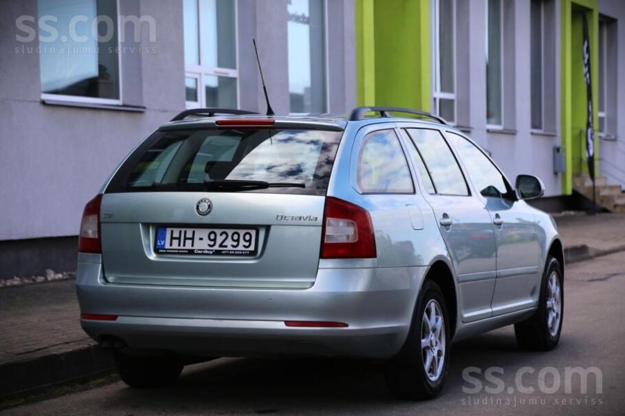 Green Skoda Octavia 2009 in Riga, with an engine capacity of 1.90 L and mileage of 173 thousand km for 2495 €, photo 7 on AUTOMOTO.COM.LV