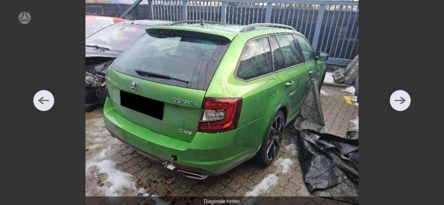 Green Skoda Octavia 2018 in Siauliai, with an engine capacity of 1.98 L and mileage of 112 thousand km for 10999 €, photo 2 on AUTOMOTO.COM.LV