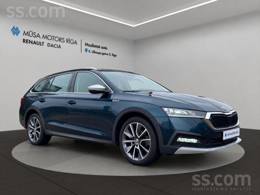Green Skoda Octavia 2023 in Riga, with an engine capacity of 2.00 L and mileage of 67 thousand km for 26995 €, photo 1 on AUTOMOTO.COM.LV