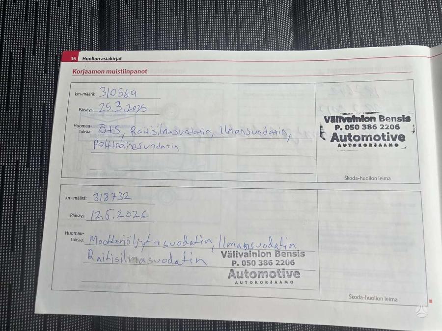 Grey Skoda Octavia 2010 in Panevezys, with an engine capacity of 1.60 L and mileage of 320 thousand km for 2699 €, photo 25 on AUTOMOTO.COM.LV