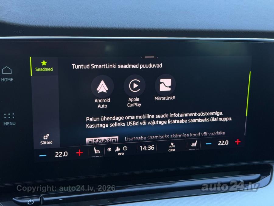 Pelēks Skoda Octavia 2021 Pērnava, ar dzinēja tilpumu 1.50 L un nobraukumu 72 tūkst. km par 19900 €, foto 14 vietnē AUTOMOTO.COM.LV