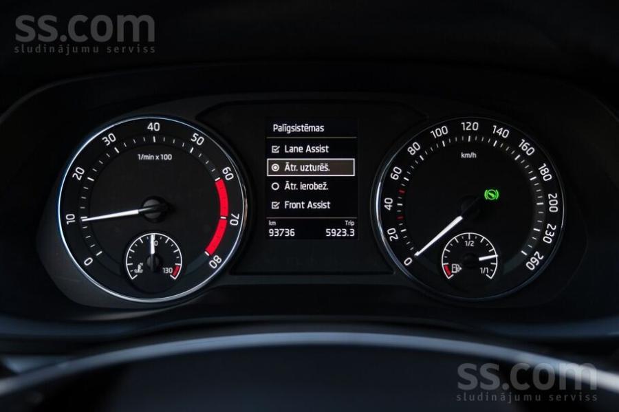Grey Skoda Octavia 2023 in Riga, with an engine capacity of 1.50 L and mileage of 93 thousand km for 18600 €, photo 21 on AUTOMOTO.COM.LV