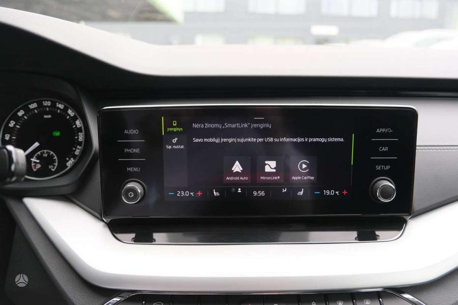 Pelēks Skoda Octavia 2023 Viļņa, ar dzinēja tilpumu 1.50 L un nobraukumu 126 tūkst. km par 18400 €, foto 12 vietnē AUTOMOTO.COM.LV