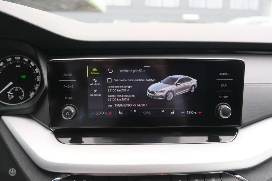 Pelēks Skoda Octavia 2023 Viļņa, ar dzinēja tilpumu 1.50 L un nobraukumu 126 tūkst. km par 18400 €, foto 15 vietnē AUTOMOTO.COM.LV