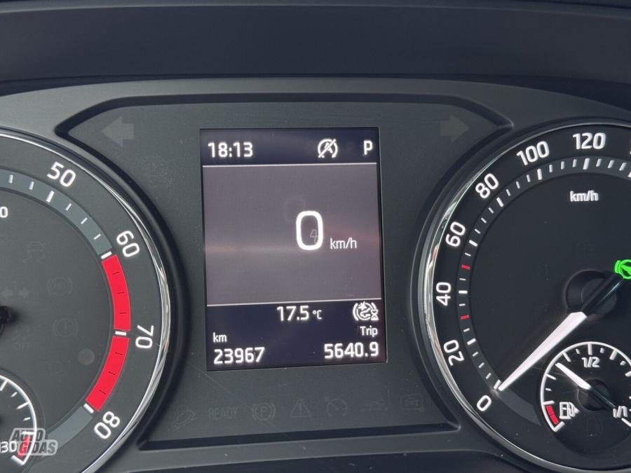 Серый Шкода Октавия 2023 в Авиженяй, объемом двигателя 1.50 л и пробегом 24 тыс. км за 21500 €, фото 12 на AUTOMOTO.COM.LV