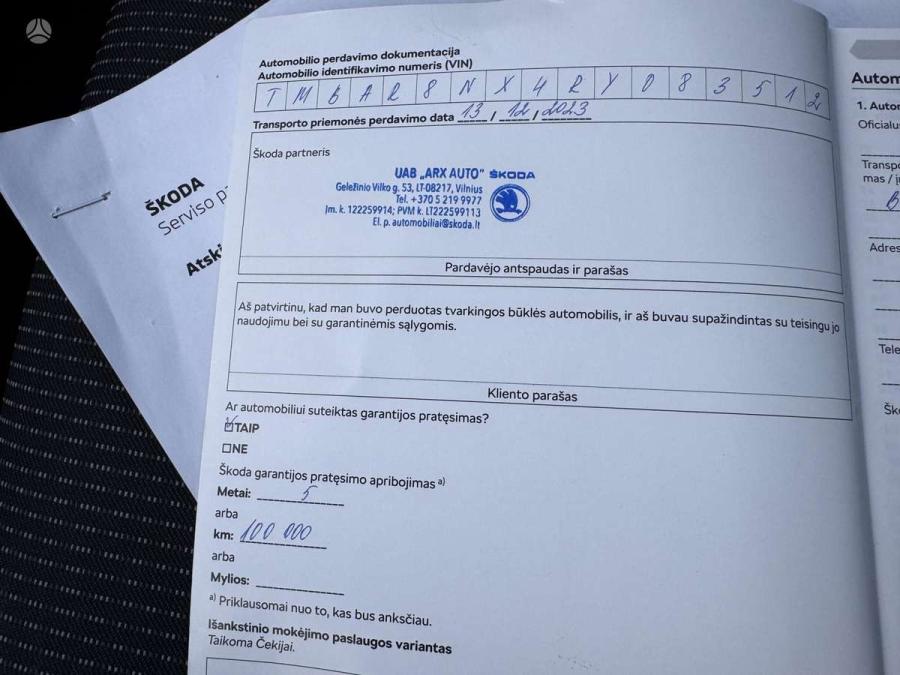 Серый Шкода Октавия 2023 в Вильнюс, объемом двигателя 1.50 л и пробегом 24 тыс. км за 21500 €, фото 25 на AUTOMOTO.COM.LV