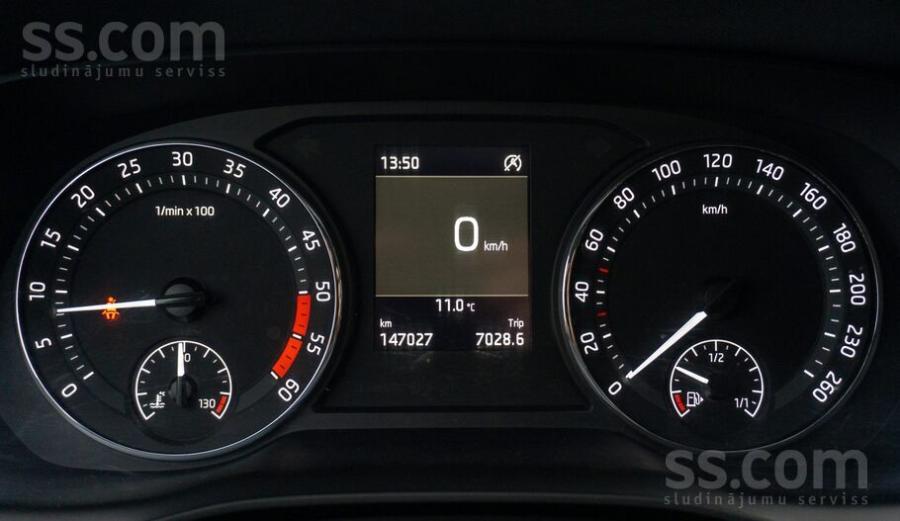 Grey Skoda Octavia 2023 in Riga, with an engine capacity of 2.00 L and mileage of 147 thousand km for 15990 €, photo 26 on AUTOMOTO.COM.LV