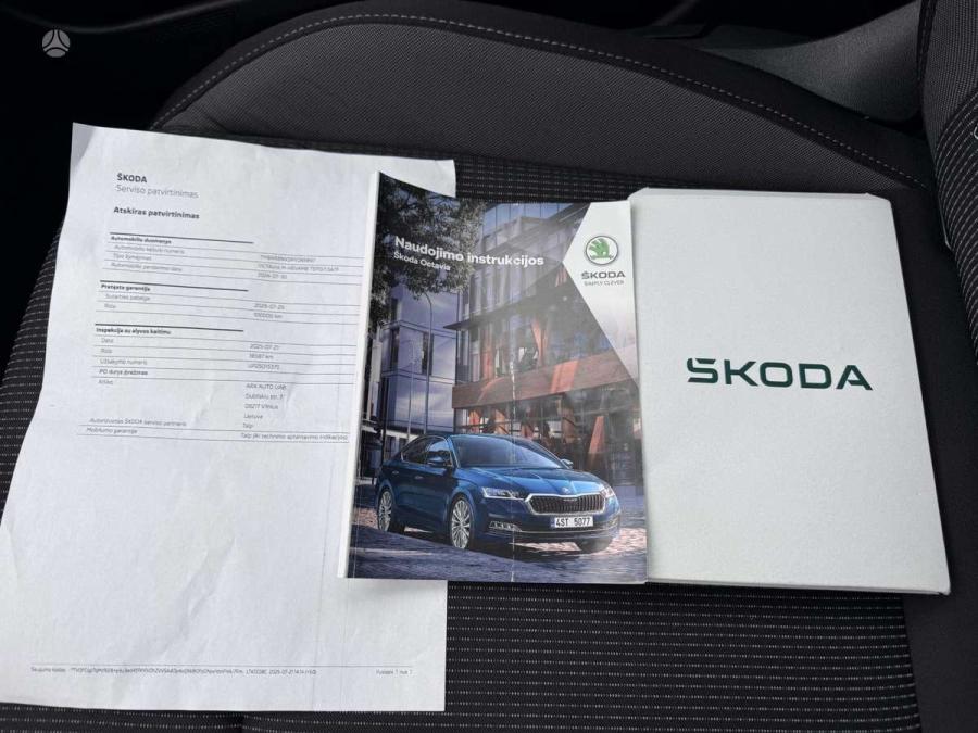 Pelēks Skoda Octavia 2024 Viļņa, ar dzinēja tilpumu 1.50 L un nobraukumu 33 tūkst. km par 22500 €, foto 26 vietnē AUTOMOTO.COM.LV