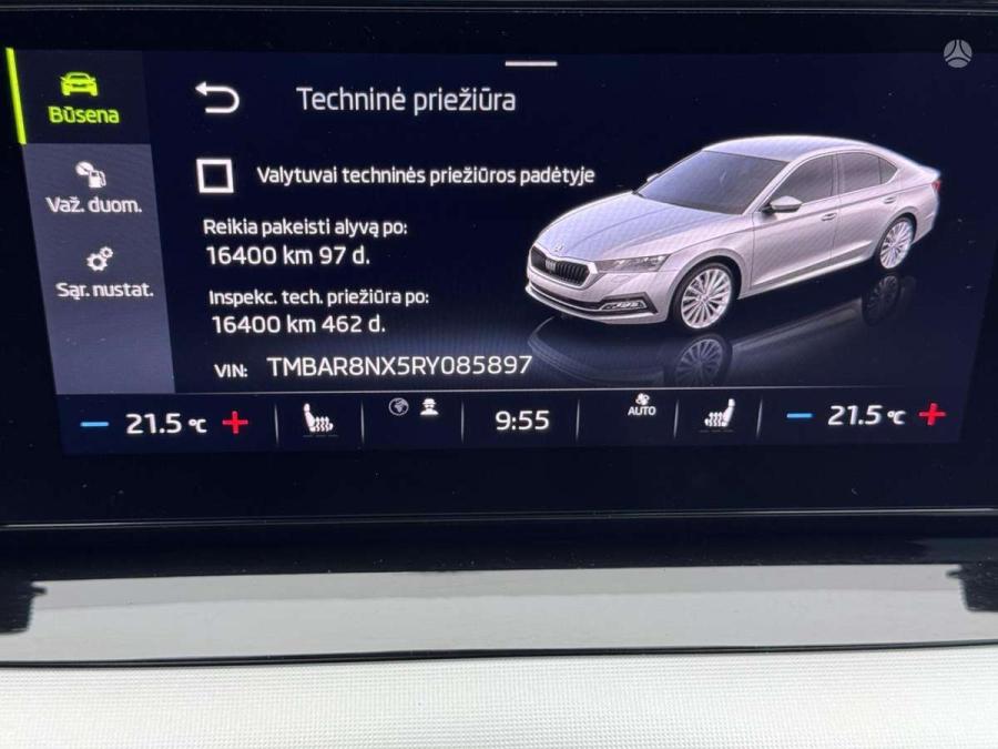 Pelēks Skoda Octavia 2024 Viļņa, ar dzinēja tilpumu 1.50 L un nobraukumu 33 tūkst. km par 22500 €, foto 27 vietnē AUTOMOTO.COM.LV
