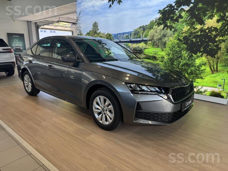 Pelēks Skoda Octavia 2026 Valmiera, ar dzinēja tilpumu 1.50 L un nobraukumu 5 tūkst. km par 24060 €, foto 1 vietnē AUTOMOTO.COM.LV