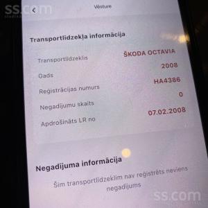 Grey Skoda Octavia 2008 in Jelgava, with an engine capacity of 1.60 L and mileage of 159 thousand km for 2750 €, photo 19 on AUTOMOTO.COM.LV