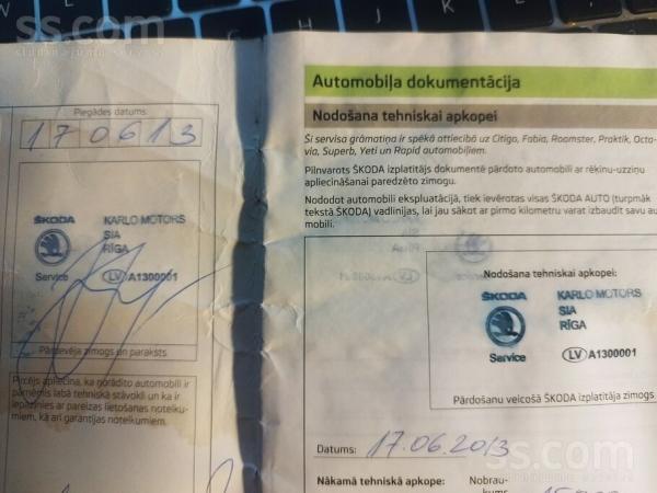 Pelēks Skoda Octavia 2013 Rīga, ar dzinēja tilpumu 1.60 L un nobraukumu 186 tūkst. km par 2500 €, foto 6 vietnē AUTOMOTO.COM.LV