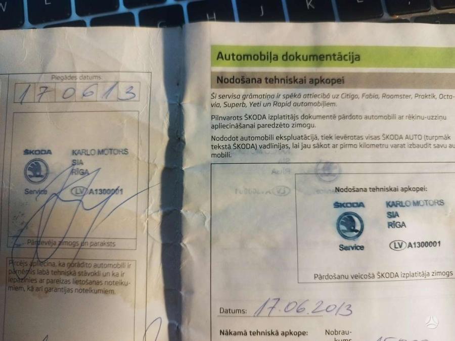 Серый Шкода Октавия 2013 в Рига, объемом двигателя 1.60 л и пробегом 186 тыс. км за 2500 €, фото 7 на AUTOMOTO.COM.LV