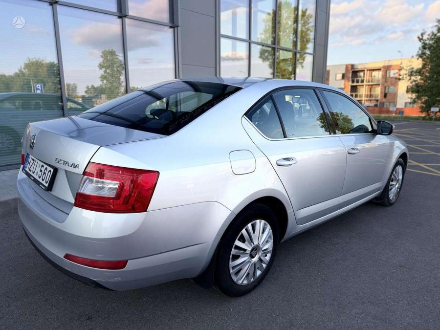 Grey Skoda Octavia 2015 in Vilnius, with an engine capacity of 1.60 L and mileage of 188 thousand km for 7700 €, photo 7 on AUTOMOTO.COM.LV