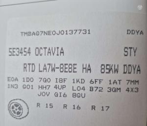 Серый Шкода Октавия 2017 в Ширвинтос, объемом двигателя 1.60 л и пробегом 187 тыс. км за 9250 €, фото 13 на AUTOMOTO.COM.LV