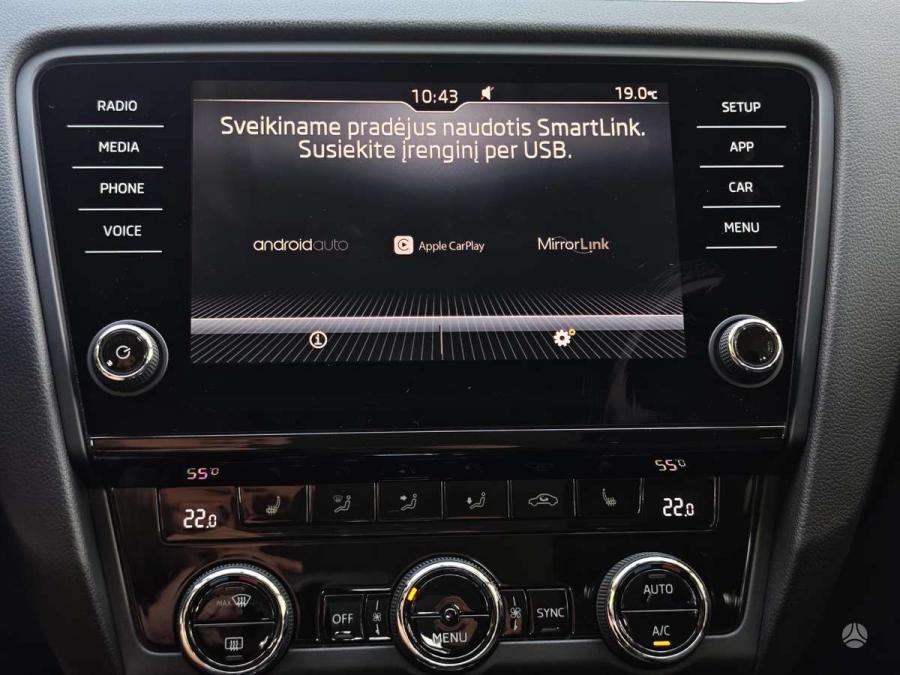 Grey Skoda Octavia 2017 in Vilnius, with an engine capacity of 1.60 L and mileage of 172 thousand km for 10999 €, photo 19 on AUTOMOTO.COM.LV