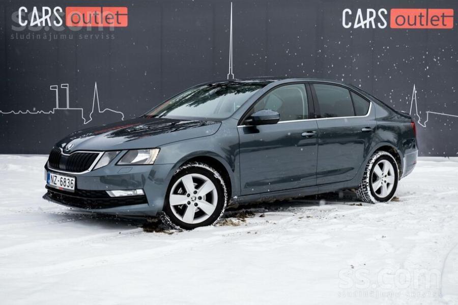 Grey Skoda Octavia 2019 in Riga, with an engine capacity of 1.60 L and mileage of 142 thousand km for 12990 €, photo 1 on AUTOMOTO.COM.LV