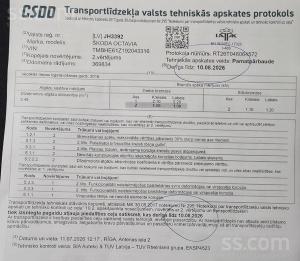 Pelēks Skoda Octavia 2009 Rīga, ar dzinēja tilpumu 2.00 L un nobraukumu 370 tūkst. km par 1700 €, foto 9 vietnē AUTOMOTO.COM.LV