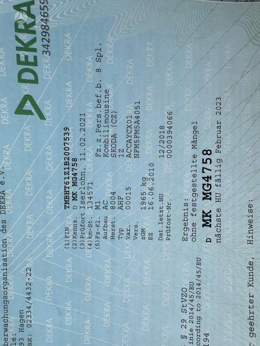 Серый Шкода Октавия 2010 в Шилуте, объемом двигателя 1.60 л и пробегом 155 тыс. км за 3950 €, фото 17 на AUTOMOTO.COM.LV