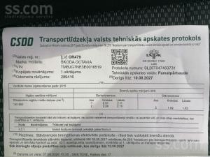 Серый Шкода Октавия 2013 в Валмиера, объемом двигателя 1.60 л и пробегом 289 тыс. км за 5900 €, фото 16 на AUTOMOTO.COM.LV