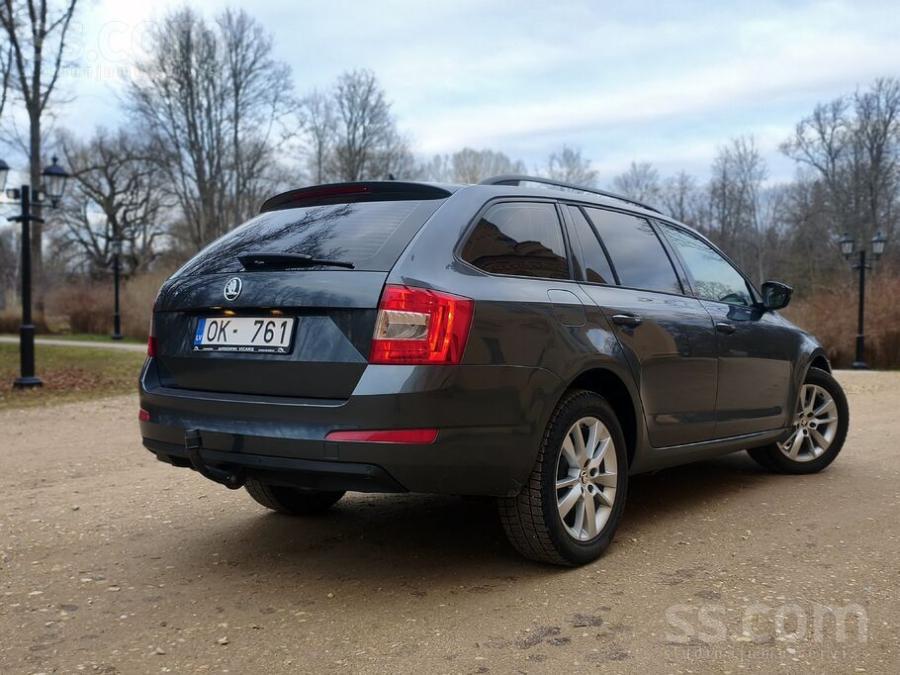 Grey Skoda Octavia 2014 in Preili, with an engine capacity of 2.00 L and mileage of 251 thousand km for 8490 €, photo 5 on AUTOMOTO.COM.LV