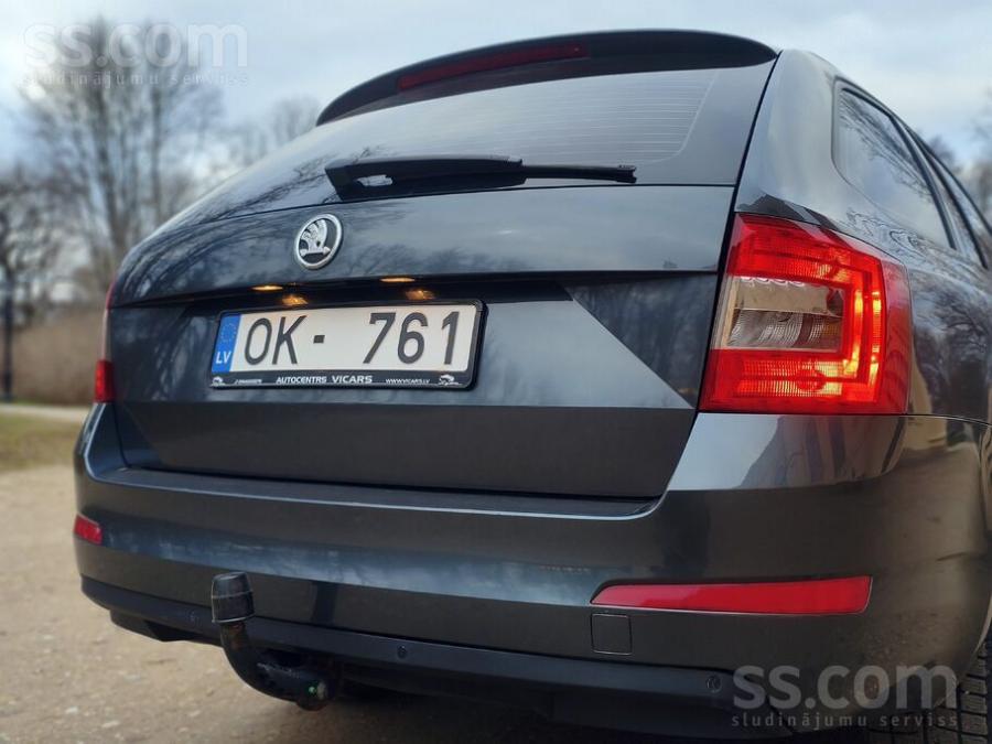 Grey Skoda Octavia 2014 in Preili, with an engine capacity of 2.00 L and mileage of 251 thousand km for 8490 €, photo 6 on AUTOMOTO.COM.LV