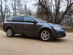 Grey Skoda Octavia 2014 in Preili, with an engine capacity of 2.00 L and mileage of 251 thousand km for 8490 €, photo 9 on AUTOMOTO.COM.LV
