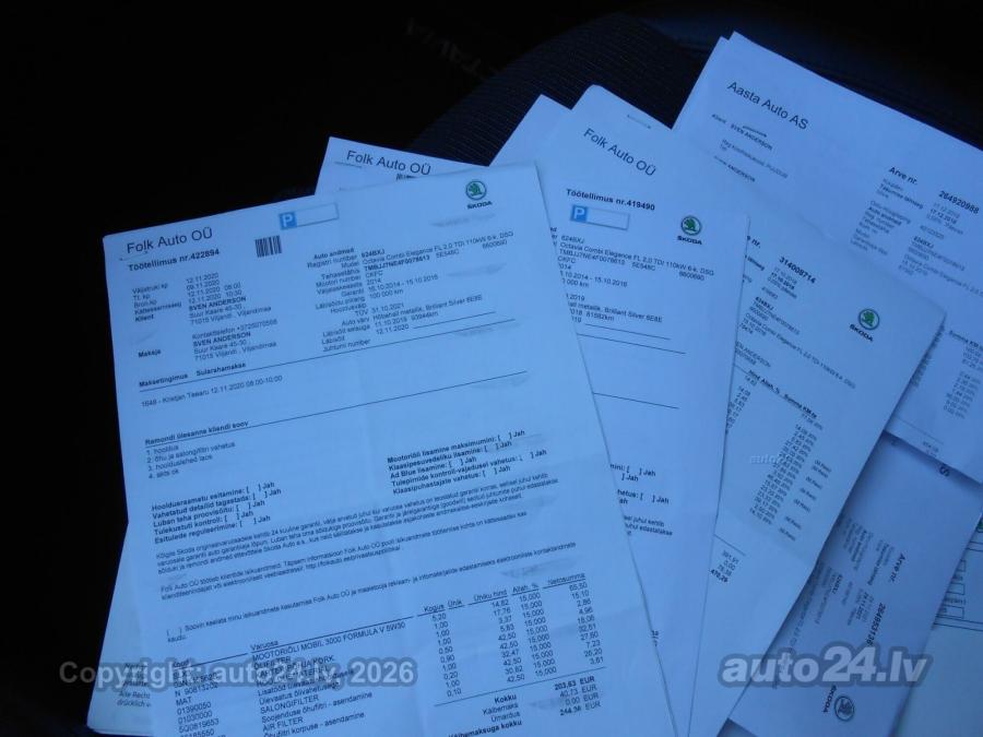 Серый Шкода Октавия 2014 в Вильянди, объемом двигателя 2.00 л и пробегом 177 тыс. км за 7490 €, фото 18 на AUTOMOTO.COM.LV