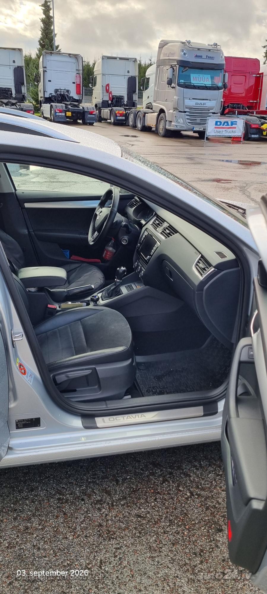 Pelēks Skoda Octavia 2014 Tallina, ar dzinēja tilpumu 2.00 L un nobraukumu 314 tūkst. km par 10000 €, foto 12 vietnē AUTOMOTO.COM.LV