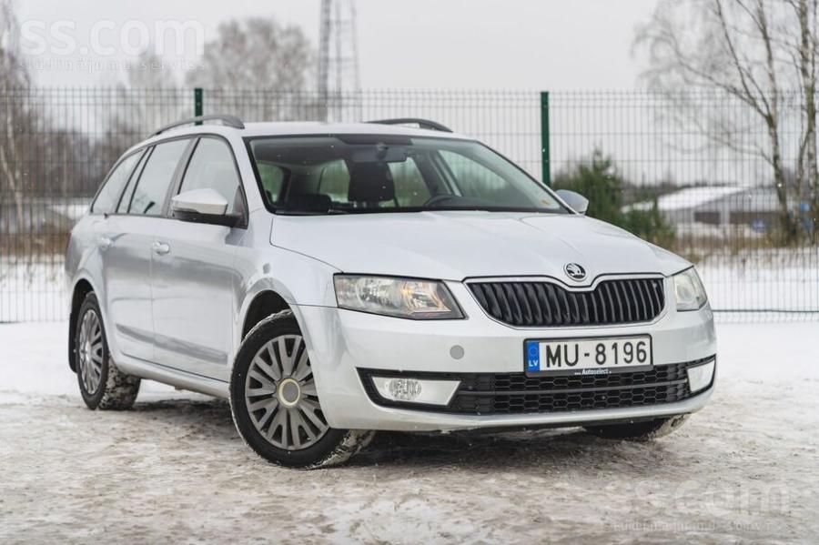 Grey Skoda Octavia 2015 in Riga, with an engine capacity of 1.60 L and mileage of 0 thousand km for 5990 €, photo 4 on AUTOMOTO.COM.LV