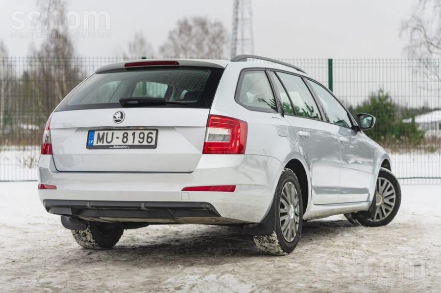 Grey Skoda Octavia 2015 in Riga, with an engine capacity of 1.60 L and mileage of 0 thousand km for 5990 €, photo 7 on AUTOMOTO.COM.LV