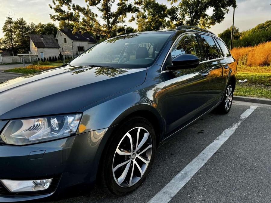 Grey Skoda Octavia 2015 in Vilnius, with an engine capacity of 1.60 L and mileage of 253 thousand km for 6900 €, photo 3 on AUTOMOTO.COM.LV