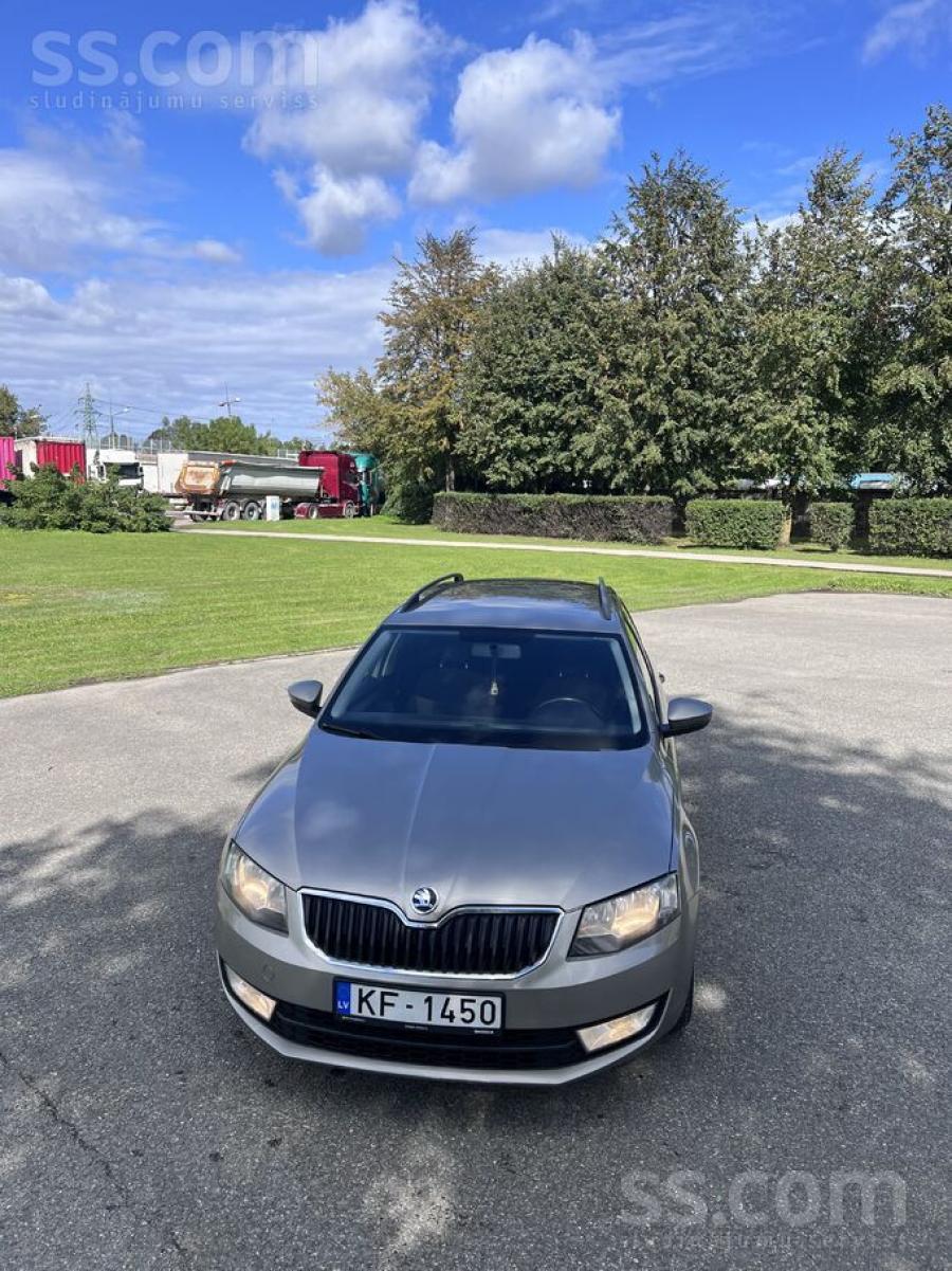 Grey Skoda Octavia 2015 in Riga, with an engine capacity of 1.40 L and mileage of 214 thousand km for 7650 €, photo 1 on AUTOMOTO.COM.LV