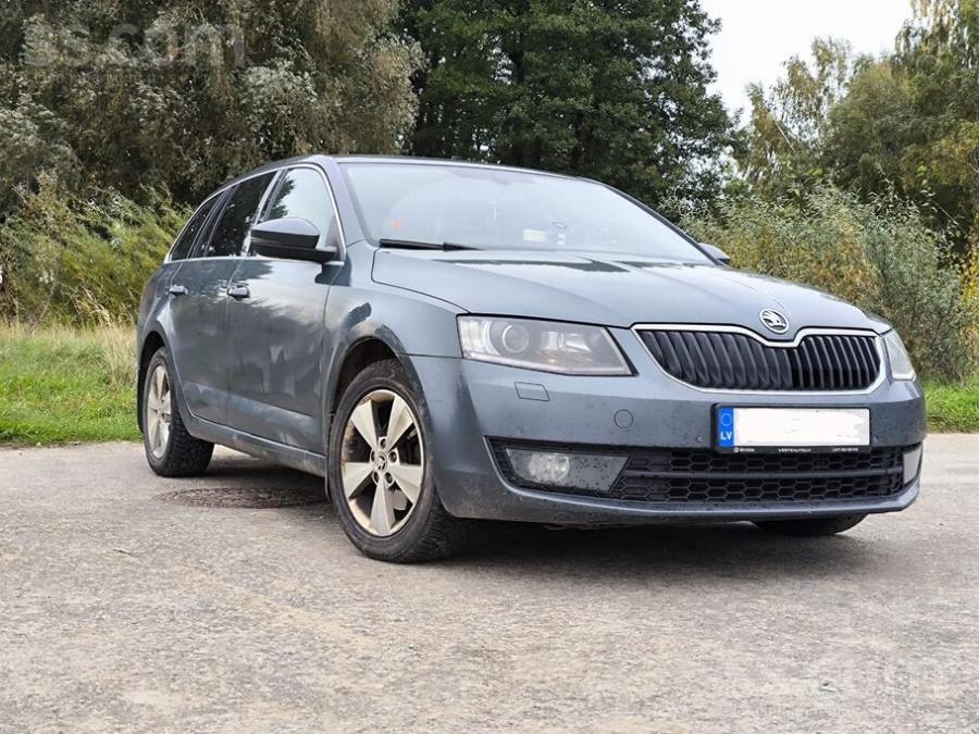 Grey Skoda Octavia 2015 in Riga, with an engine capacity of 2.00 L and mileage of 366 thousand km for 6690 €, photo 1 on AUTOMOTO.COM.LV