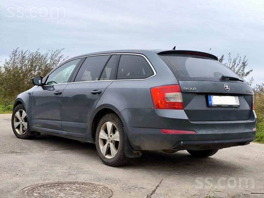 Grey Skoda Octavia 2015 in Riga, with an engine capacity of 2.00 L and mileage of 366 thousand km for 6690 €, photo 5 on AUTOMOTO.COM.LV