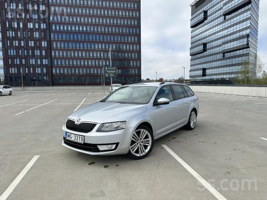 Grey Skoda Octavia 2016 in Riga, with an engine capacity of 2.00 L and mileage of 220 thousand km for 13400 €, photo 1 on AUTOMOTO.COM.LV