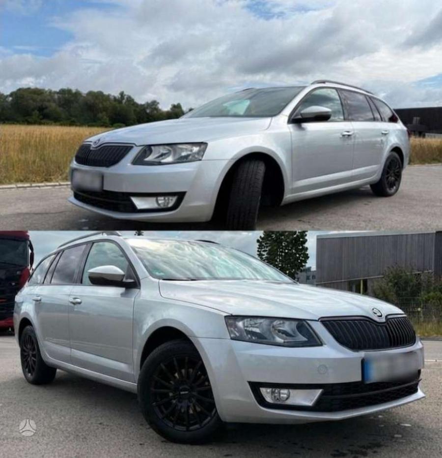 Grey Skoda Octavia 2016 in Kaunas, with an engine capacity of 1.60 L and mileage of 222 thousand km for 7700 €, photo 3 on AUTOMOTO.COM.LV