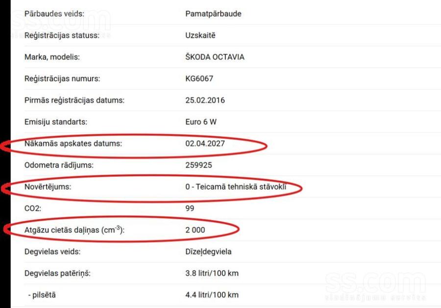 Pelēks Skoda Octavia 2016 Rīga, ar dzinēja tilpumu 1.60 L un nobraukumu 281 tūkst. km par 5000 €, foto 14 vietnē AUTOMOTO.COM.LV