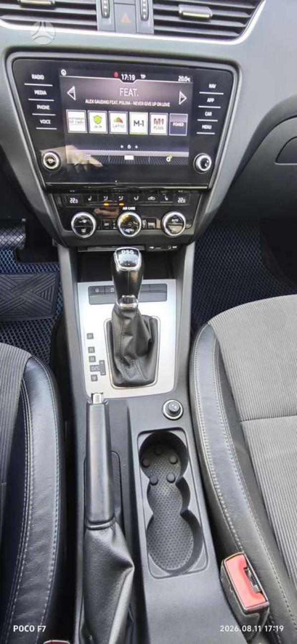 Pelēks Skoda Octavia 2017 Viļņa, ar dzinēja tilpumu 1.60 L un nobraukumu 293 tūkst. km par 6700 €, foto 9 vietnē AUTOMOTO.COM.LV