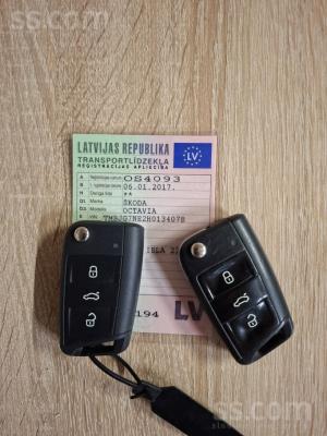 Grey Skoda Octavia 2017 in Riga, with an engine capacity of 1.60 L and mileage of 332 thousand km for 3850 €, photo  on AUTOMOTO.COM.LV