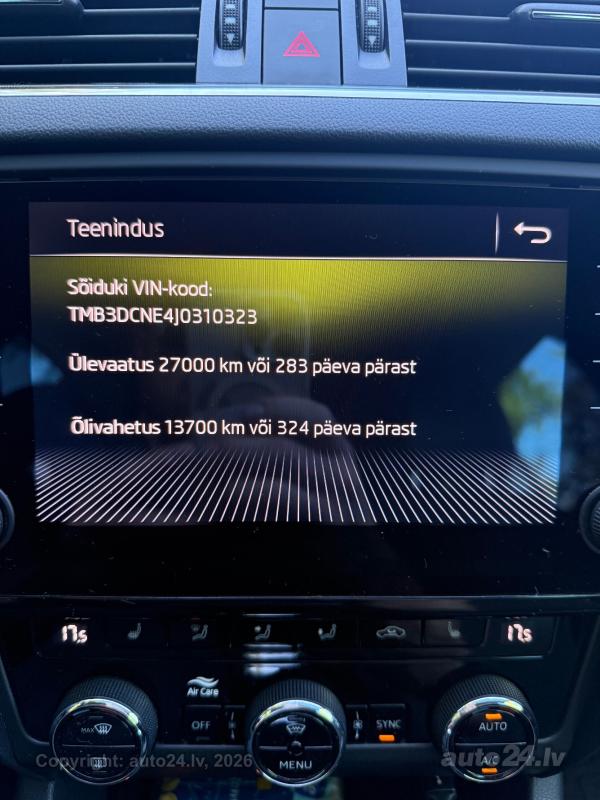 Grey Skoda Octavia 2018 in Tallinn, with an engine capacity of 1.80 L and mileage of 188 thousand km for 12500 €, photo 10 on AUTOMOTO.COM.LV