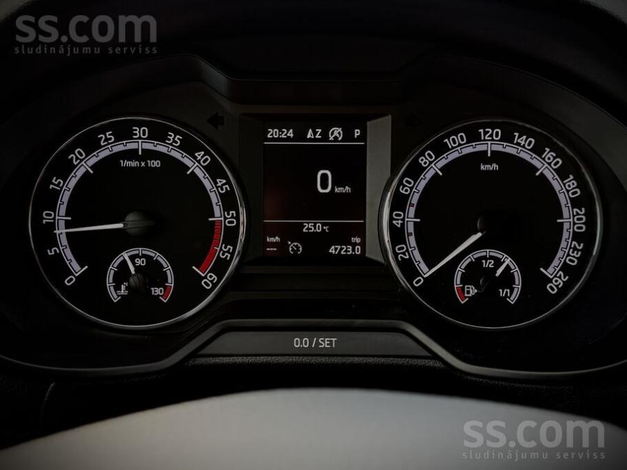 Grey Skoda Octavia 2018 in Riga, with an engine capacity of 1.60 L and mileage of 272 thousand km for 8999 €, photo 17 on AUTOMOTO.COM.LV